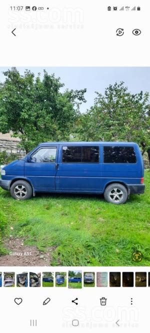 Zils Volkswagen Caravelle 1997 Tukums, ar dzinēja tilpumu 1.90 L un nobraukumu 579 tūkst. km par 3200 €, foto  vietnē AUTOMOTO.COM.LV
