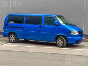 Blue Volkswagen Caravelle 2002 in Riga, with an engine capacity of 2.50 L and mileage of 400 thousand km for 5200 €, photo  on AUTOMOTO.COM.LV
