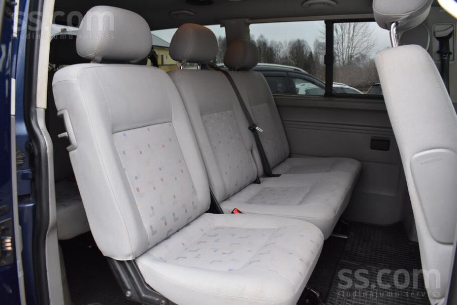 Blue Volkswagen Caravelle 2005 in Kuldiga, with an engine capacity of 2.50 L and mileage of 0 thousand km for 6550 €, photo 7 on AUTOMOTO.COM.LV