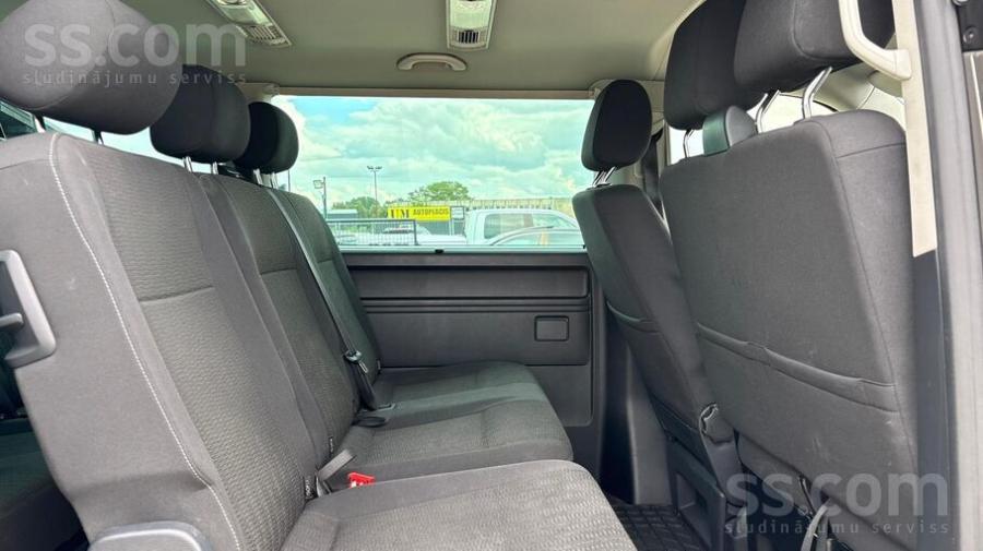 Brown Volkswagen Caravelle 2017 in Liepaja, with an engine capacity of 2.00 L and mileage of 310 thousand km for 17350 €, photo 23 on AUTOMOTO.COM.LV