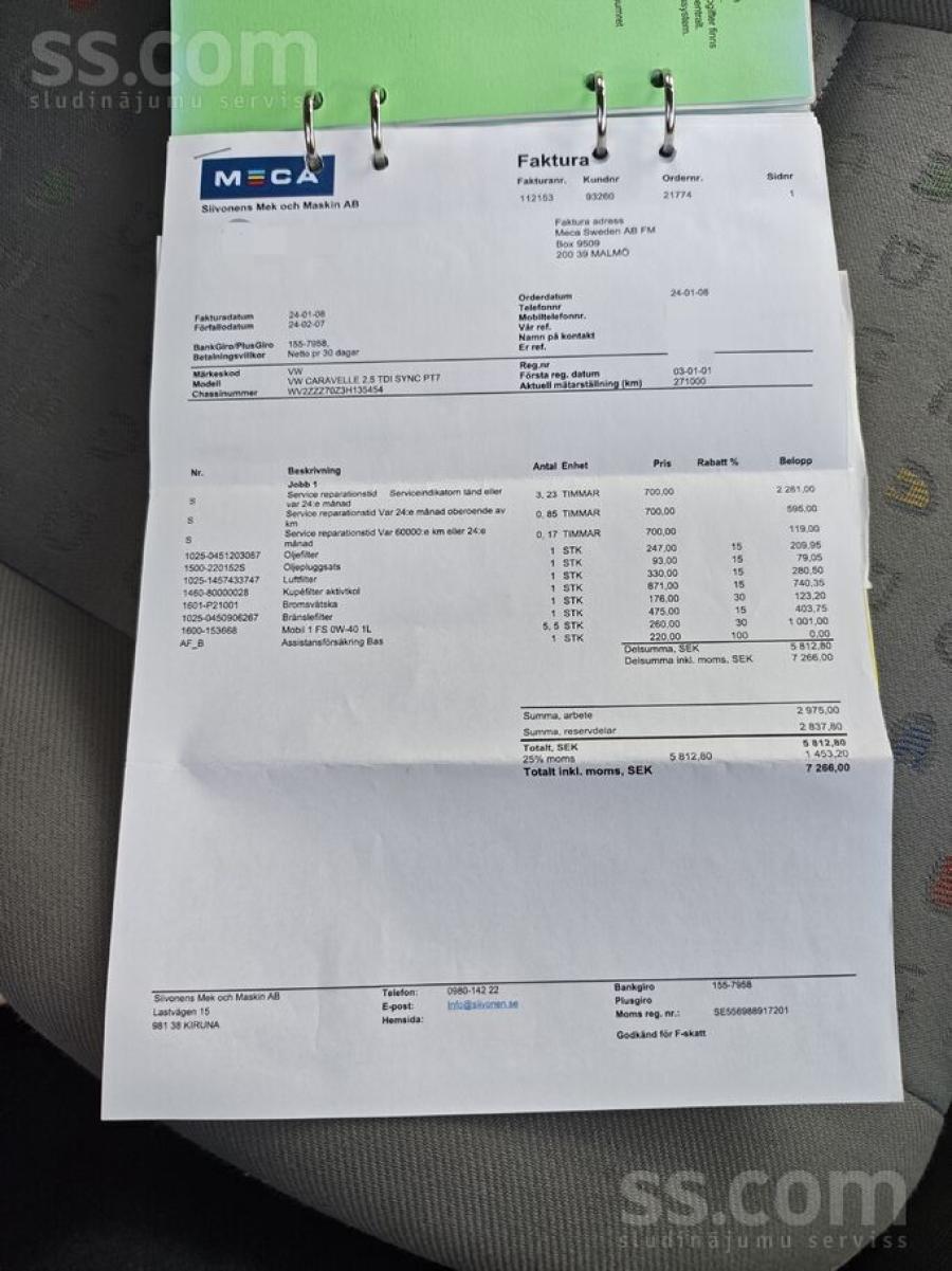 Зеленый Фольксваген Каравелла 2003 в Елгава, объемом двигателя 2.50 л и пробегом 277 тыс. км за 26620 €, фото 23 на AUTOMOTO.COM.LV