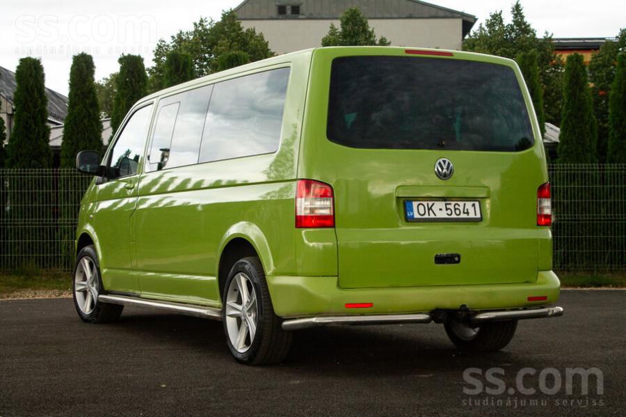 Zaļš Volkswagen Caravelle 2007 Jelgava, ar dzinēja tilpumu 2.50 L un nobraukumu 421 tūkst. km par 6100 €, foto 5 vietnē AUTOMOTO.COM.LV