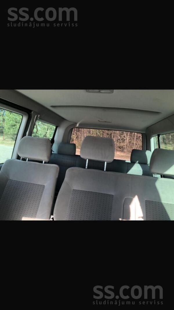 Grey Volkswagen Caravelle 1998 in Ogre, with an engine capacity of 2.50 L and mileage of 205 thousand km for 6300 €, photo 7 on AUTOMOTO.COM.LV