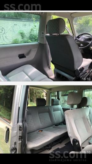 Pelēks Volkswagen Caravelle 1998 Ogre, ar dzinēja tilpumu 2.50 L un nobraukumu 205 tūkst. km par 6300 €, foto 10 vietnē AUTOMOTO.COM.LV