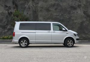 Grey Volkswagen Caravelle 2017 in Klaipeda, with an engine capacity of 1.97 L and mileage of 270 thousand km for 15500 €, photo  on AUTOMOTO.COM.LV