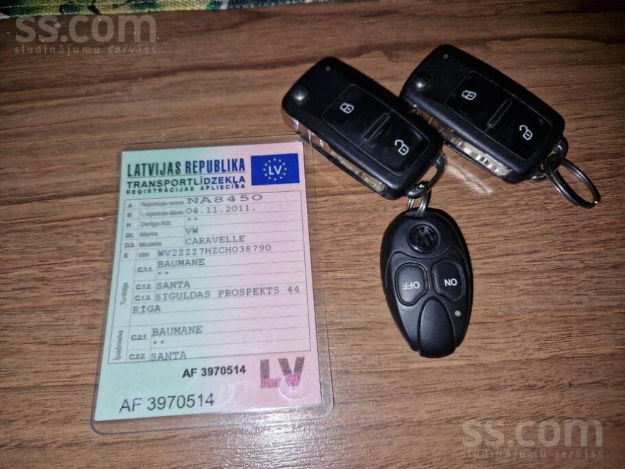 Фольксваген Каравелла 2011 в Рига, объемом двигателя 2.00 л и пробегом 200 тыс. км за 8450 €, фото 3 на AUTOMOTO.COM.LV