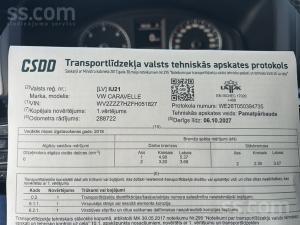 Фольксваген Каравелла 2014 в Рига, объемом двигателя 2.00 л и пробегом 289 тыс. км за 11990 €, фото 13 на AUTOMOTO.COM.LV