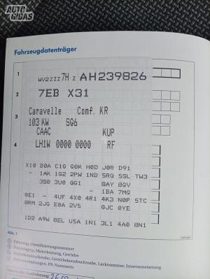 Фольксваген Каравелла 2011 в Вильнюс, объемом двигателя 2.00 л и пробегом 298 тыс. км за 9999 €, фото 20 на AUTOMOTO.COM.LV