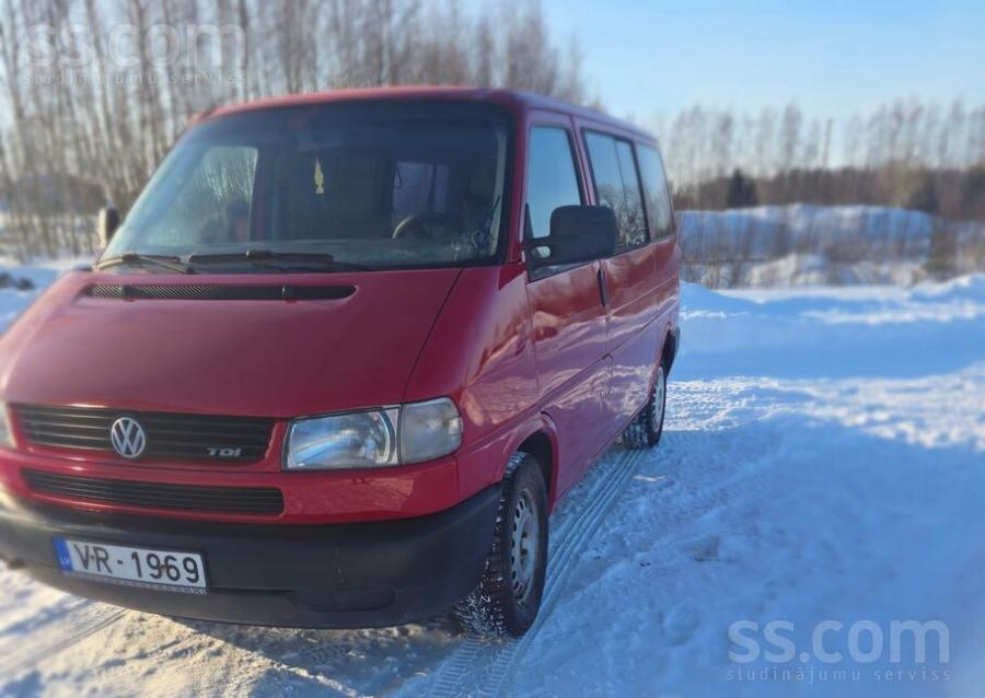 Красный Фольксваген Каравелла 1996 в Бауска, объемом двигателя 2.50 л и пробегом 512 тыс. км за 2900 €, фото 5 на AUTOMOTO.COM.LV