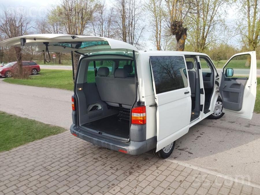White Volkswagen Caravelle 2009 in Ogre, with an engine capacity of 1.90 L and mileage of 219 thousand km for 51 €, photo 10 on AUTOMOTO.COM.LV