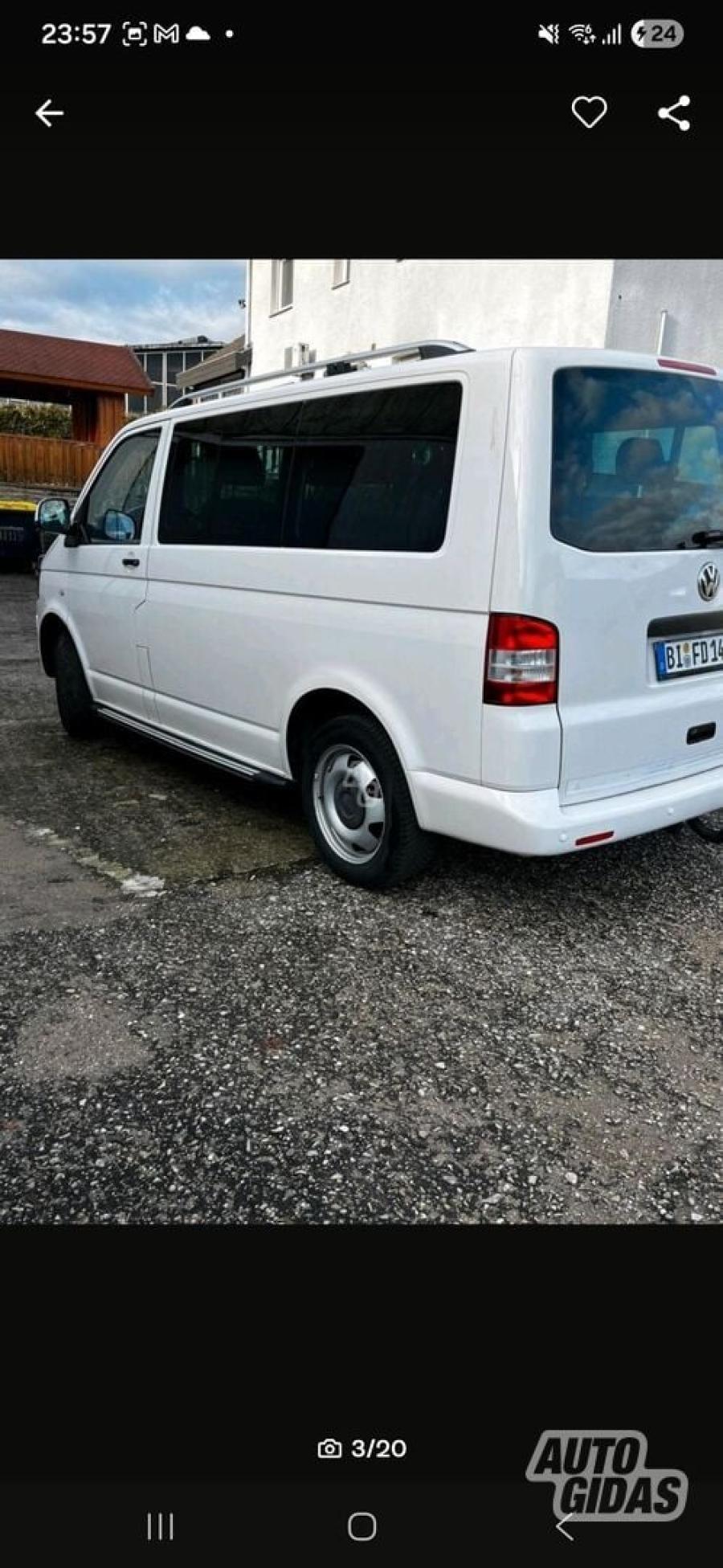 Balts Volkswagen Caravelle 2012 Molėtai, ar dzinēja tilpumu 2.00 L un nobraukumu 320 tūkst. km par 13200 €, foto 5 vietnē AUTOMOTO.COM.LV
