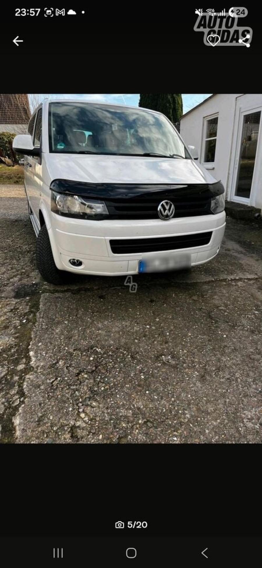 Balts Volkswagen Caravelle 2012 Molėtai, ar dzinēja tilpumu 2.00 L un nobraukumu 320 tūkst. km par 13200 €, foto 6 vietnē AUTOMOTO.COM.LV
