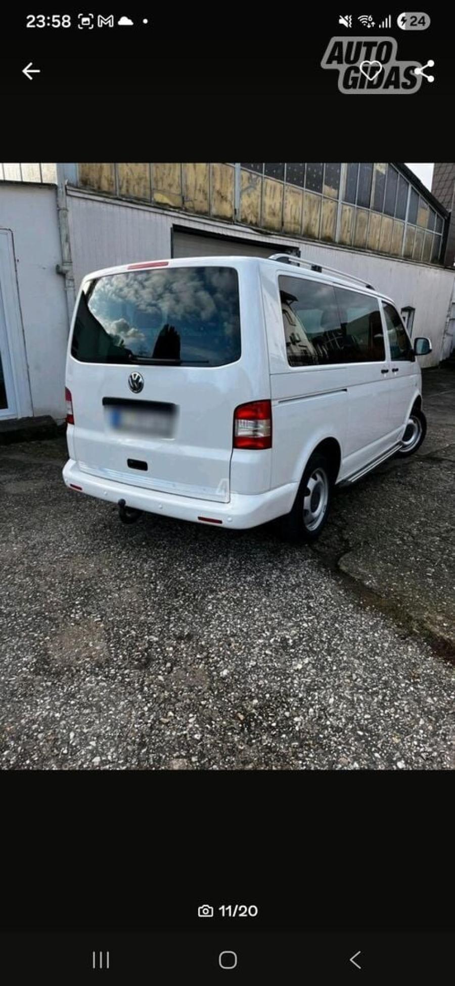 Balts Volkswagen Caravelle 2012 Molėtai, ar dzinēja tilpumu 2.00 L un nobraukumu 320 tūkst. km par 13200 €, foto 7 vietnē AUTOMOTO.COM.LV