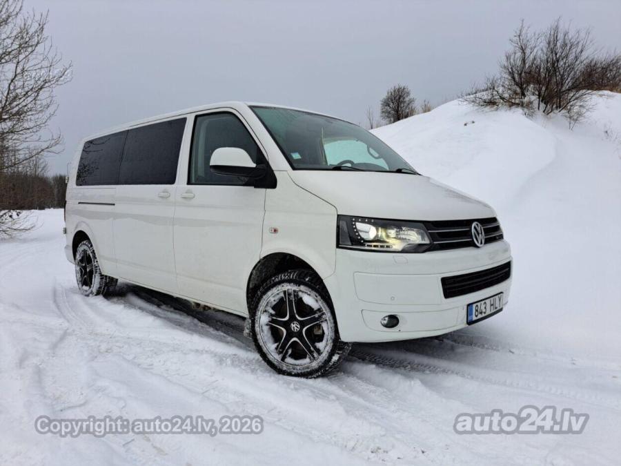 White Volkswagen Caravelle 2013 in Tallinn, with an engine capacity of 2.00 L and mileage of 310 thousand km for 10950 €, photo 4 on AUTOMOTO.COM.LV