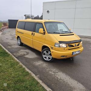 Yellow Volkswagen Caravelle 2001 in Alytus, with an engine capacity of 2.50 L and mileage of 400 thousand km for 3900 €, photo  on AUTOMOTO.COM.LV