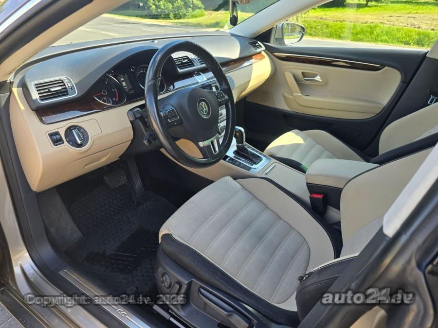 Beige Volkswagen CC / Passat CC 2014 in Tallinn, with an engine capacity of 2.00 L and mileage of 352 thousand km for 5490 €, photo 9 on AUTOMOTO.COM.LV