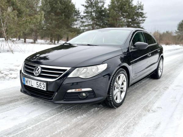 Black Volkswagen CC / Passat CC 2008 in Vilnius, with an engine capacity of 1.97 L and mileage of 301 thousand km for 4900 €, photo 1 on AUTOMOTO.COM.LV