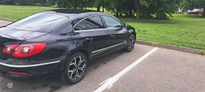 Black Volkswagen CC / Passat CC 2009 in Siauliai, with an engine capacity of 1.97 L and mileage of 299 thousand km for 3100 €, photo 5 on AUTOMOTO.COM.LV