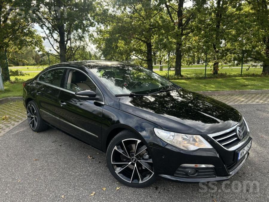 Black Volkswagen CC / Passat CC 2009 in Valmiera, with an engine capacity of 2.00 L and mileage of 326 thousand km for 4350 €, photo 3 on AUTOMOTO.COM.LV