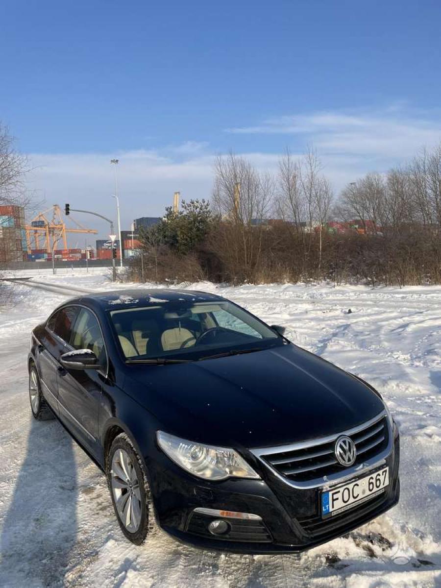 Black Volkswagen CC / Passat CC 2011 in Klaipeda, with an engine capacity of 1.97 L and mileage of 191 thousand km for 6200 €, photo 5 on AUTOMOTO.COM.LV