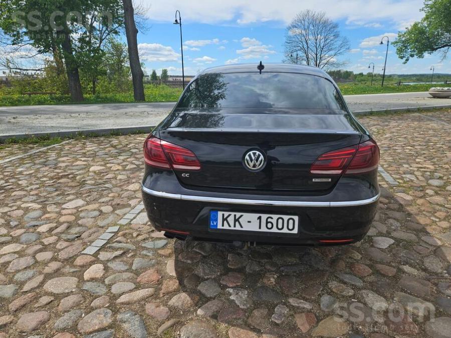 Black Volkswagen CC / Passat CC 2012 in Daugavpils, with an engine capacity of 2.00 L and mileage of 354 thousand km for 7500 €, photo 5 on AUTOMOTO.COM.LV