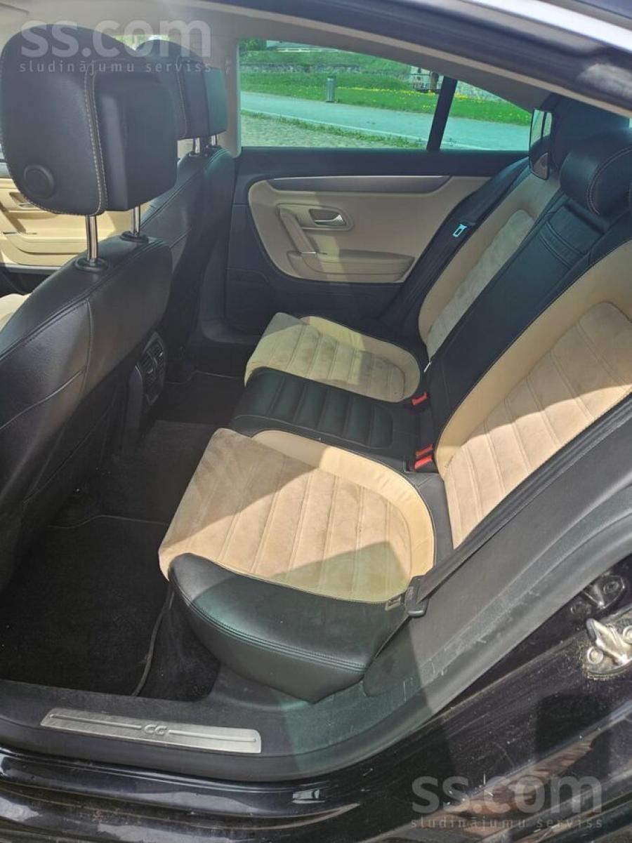 Black Volkswagen CC / Passat CC 2012 in Daugavpils, with an engine capacity of 2.00 L and mileage of 354 thousand km for 7500 €, photo 12 on AUTOMOTO.COM.LV