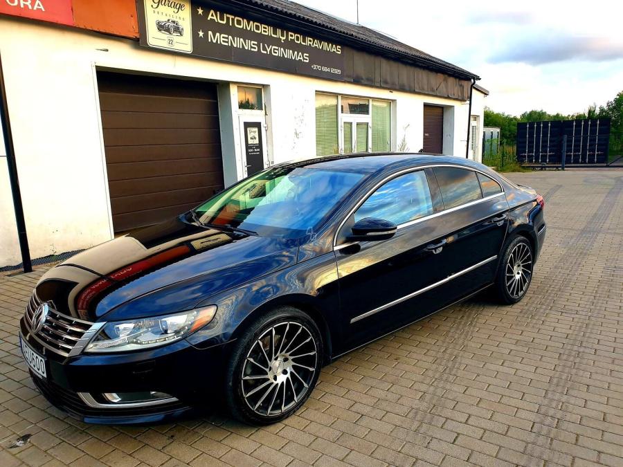 Black Volkswagen CC / Passat CC 2013 in Kretinga, with an engine capacity of 2.00 L and mileage of 265 thousand km for 7000 €, photo 1 on AUTOMOTO.COM.LV