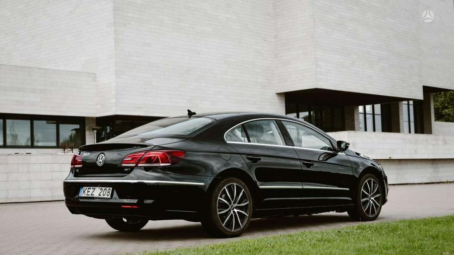 Black Volkswagen CC / Passat CC 2013 in Vilnius, with an engine capacity of 1.98 L and mileage of 219 thousand km for 7200 €, photo 5 on AUTOMOTO.COM.LV