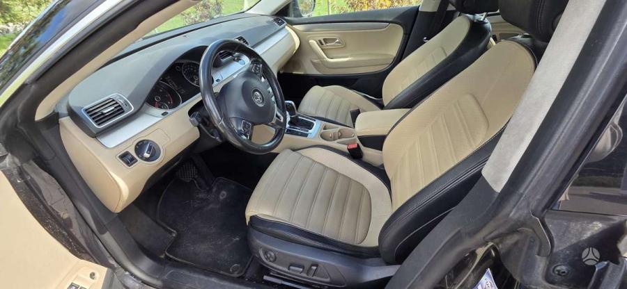 Black Volkswagen CC / Passat CC 2014 in Vilnius, with an engine capacity of 1.98 L and mileage of 195 thousand km for 5500 €, photo 7 on AUTOMOTO.COM.LV