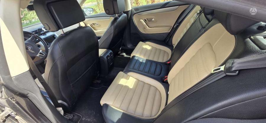 Black Volkswagen CC / Passat CC 2014 in Vilnius, with an engine capacity of 1.98 L and mileage of 195 thousand km for 5500 €, photo 8 on AUTOMOTO.COM.LV