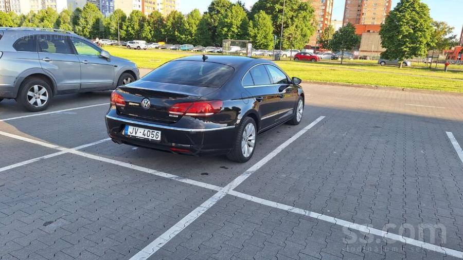 Black Volkswagen CC / Passat CC 2015 in Riga, with an engine capacity of 2.00 L and mileage of 157 thousand km for 10000 €, photo 4 on AUTOMOTO.COM.LV