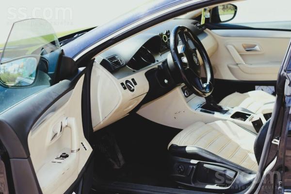 Black Volkswagen CC / Passat CC 2008 in Cesis, with an engine capacity of 2.00 L and mileage of 378 thousand km for 3650 €, photo 5 on AUTOMOTO.COM.LV