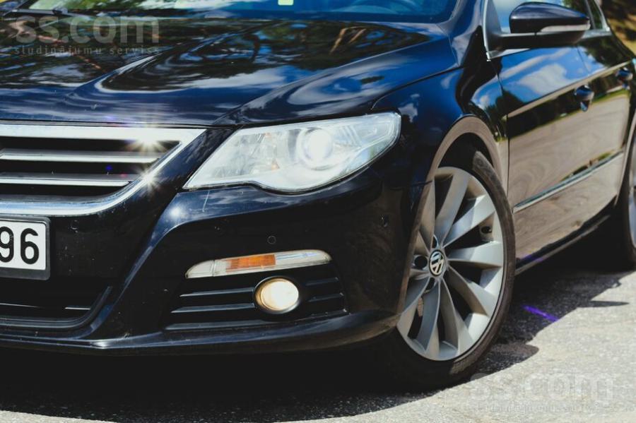 Black Volkswagen CC / Passat CC 2008 in Cesis, with an engine capacity of 2.00 L and mileage of 378 thousand km for 3650 €, photo 15 on AUTOMOTO.COM.LV