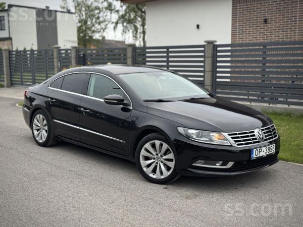Black Volkswagen CC / Passat CC 2013 in Jelgava, with an engine capacity of 2.00 L and mileage of 335 thousand km for 6200 €, photo 6 on AUTOMOTO.COM.LV