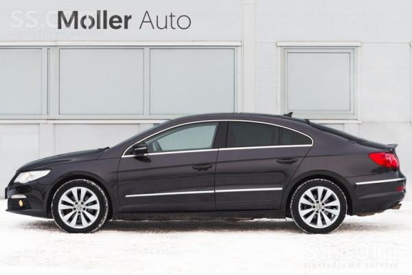 Black Volkswagen CC / Passat CC 2008 in Ventspils, with an engine capacity of 2.00 L and mileage of 303 thousand km for 4150 €, photo 2 on AUTOMOTO.COM.LV