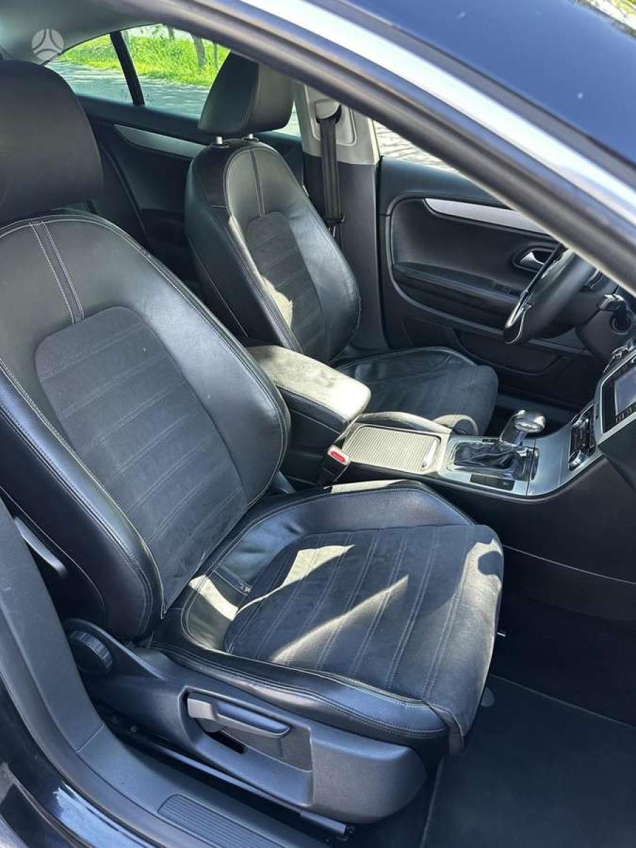 Black Volkswagen CC / Passat CC 2008 in Vilnius, with an engine capacity of 1.97 L and mileage of 350 thousand km for 3700 €, photo 12 on AUTOMOTO.COM.LV