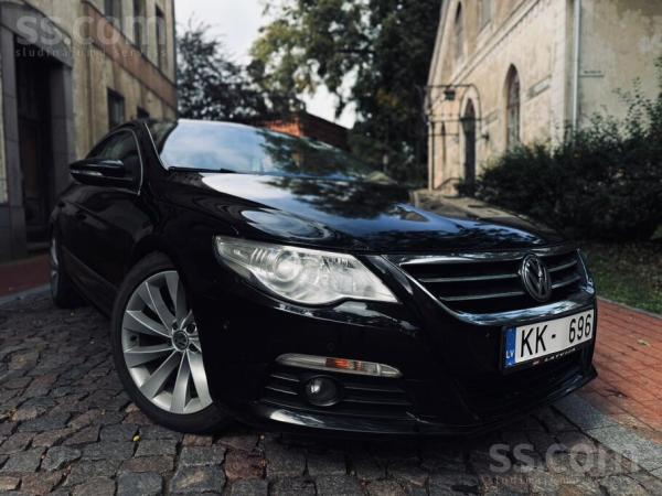 Черный Фольксваген CC / Passat CC 2008 в Цесис, объемом двигателя 2.00 л и пробегом 0 тыс. км за 2990 €, фото 1 на AUTOMOTO.COM.LV