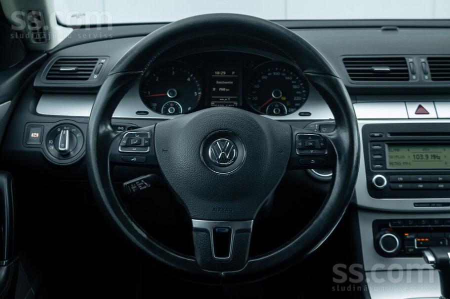 Черный Фольксваген CC / Passat CC 2008 в Елгава, объемом двигателя 2.00 л и пробегом 366 тыс. км за 5000 €, фото 12 на AUTOMOTO.COM.LV