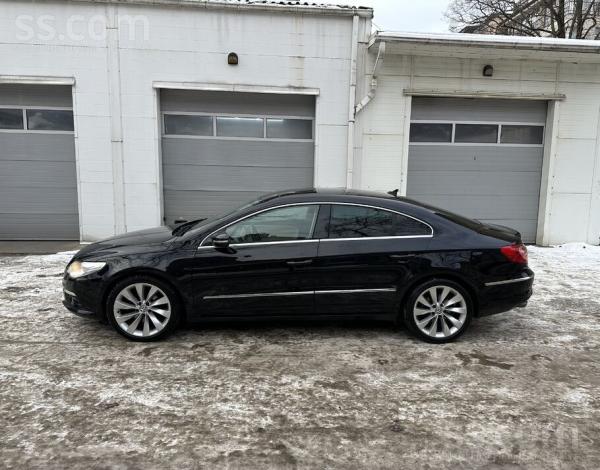 Black Volkswagen CC / Passat CC 2009 in Riga, with an engine capacity of 2.00 L and mileage of 346 thousand km for 5900 €, photo 5 on AUTOMOTO.COM.LV