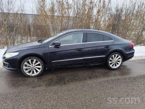 Black Volkswagen CC / Passat CC 2009 in Riga, with an engine capacity of 2.00 L and mileage of 365 thousand km for 2700 €, photo 5 on AUTOMOTO.COM.LV
