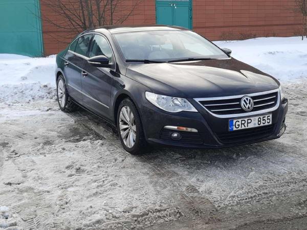 Black Volkswagen CC / Passat CC 2009 in Klaipeda, with an engine capacity of 1.97 L and mileage of 182 thousand km for 4800 €, photo 1 on AUTOMOTO.COM.LV