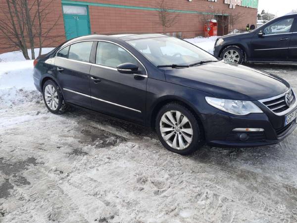 Black Volkswagen CC / Passat CC 2009 in Klaipeda, with an engine capacity of 1.97 L and mileage of 182 thousand km for 4800 €, photo 4 on AUTOMOTO.COM.LV