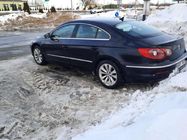 Black Volkswagen CC / Passat CC 2009 in Klaipeda, with an engine capacity of 1.97 L and mileage of 182 thousand km for 4800 €, photo 5 on AUTOMOTO.COM.LV