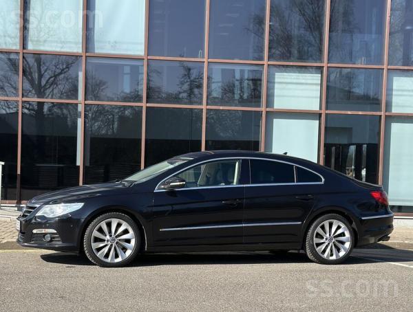 Black Volkswagen CC / Passat CC 2009 in Riga, with an engine capacity of 2.00 L and mileage of 346 thousand km for 5190 €, photo 4 on AUTOMOTO.COM.LV