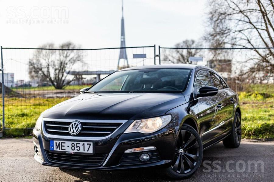 Black Volkswagen CC / Passat CC 2010 in Riga, with an engine capacity of 1.80 L and mileage of 319 thousand km for 4790 €, photo 1 on AUTOMOTO.COM.LV