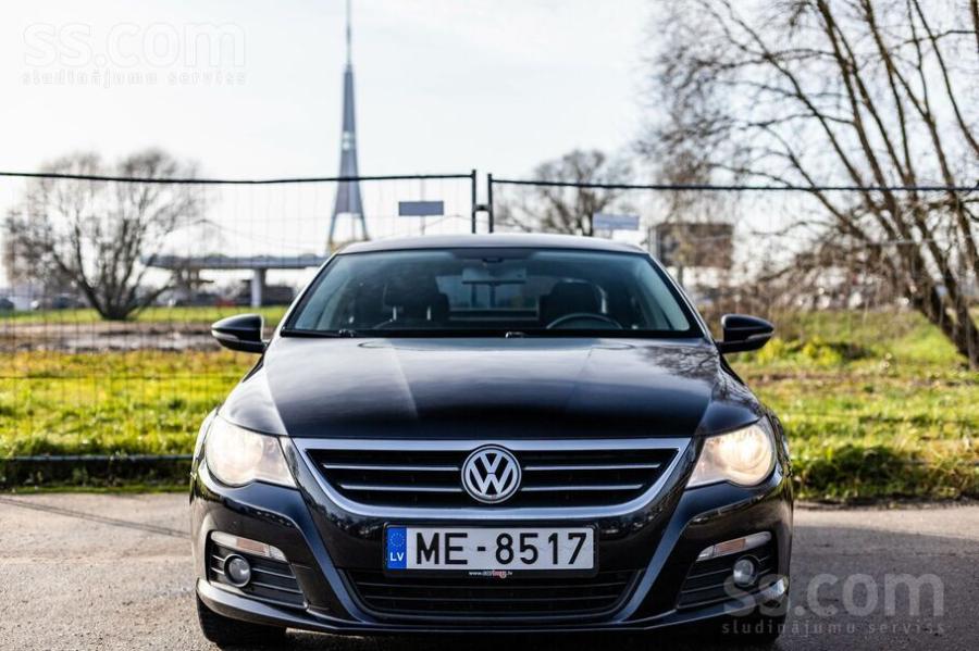 Black Volkswagen CC / Passat CC 2010 in Riga, with an engine capacity of 1.80 L and mileage of 319 thousand km for 4790 €, photo 3 on AUTOMOTO.COM.LV