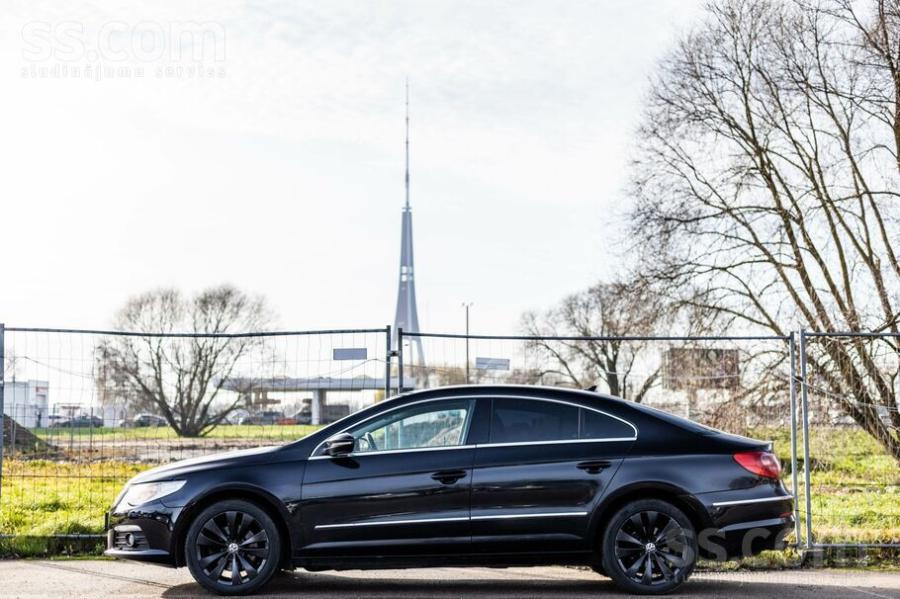 Black Volkswagen CC / Passat CC 2010 in Riga, with an engine capacity of 1.80 L and mileage of 319 thousand km for 4790 €, photo 4 on AUTOMOTO.COM.LV
