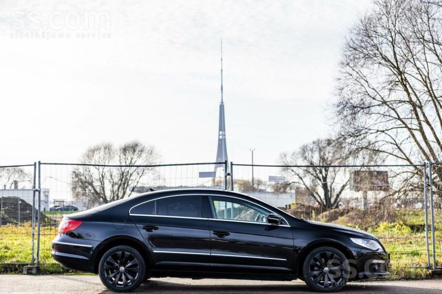 Black Volkswagen CC / Passat CC 2010 in Riga, with an engine capacity of 1.80 L and mileage of 319 thousand km for 4790 €, photo 5 on AUTOMOTO.COM.LV