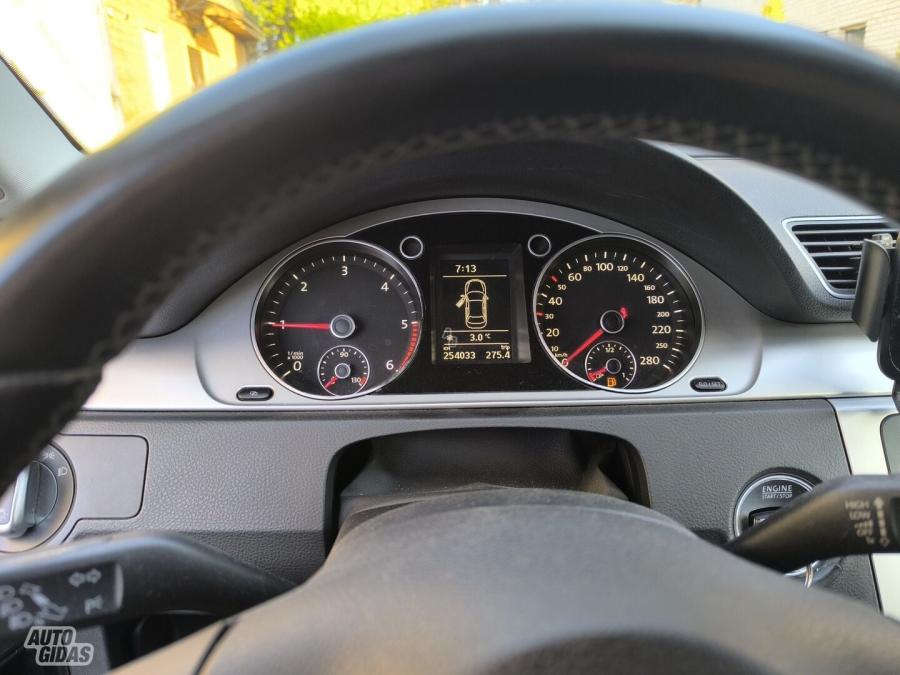 Black Volkswagen CC / Passat CC 2011 in Vilnius, with an engine capacity of 2.00 L and mileage of 256 thousand km for 4200 €, photo 12 on AUTOMOTO.COM.LV