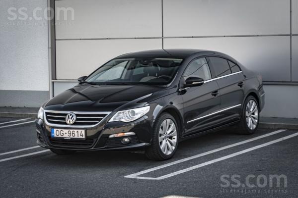 Black Volkswagen CC / Passat CC 2011 in Riga, with an engine capacity of 1.80 L and mileage of 188 thousand km for 6250 €, photo 1 on AUTOMOTO.COM.LV